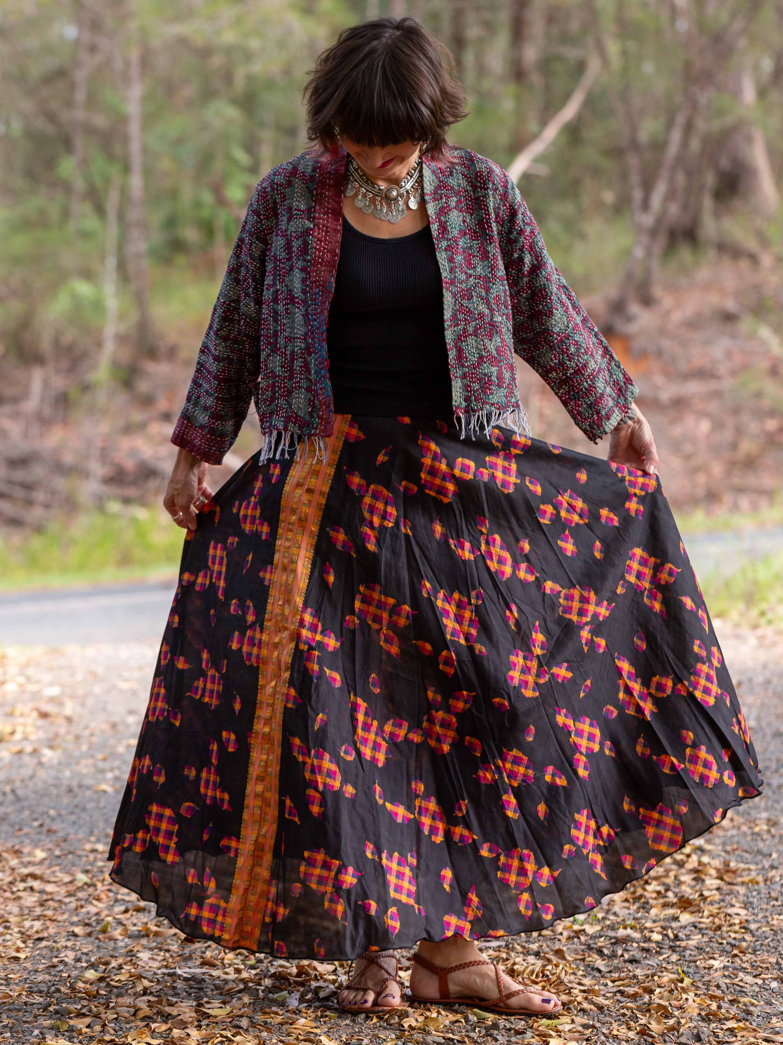 Silk Circle Skirt 'Outlandish' – Taboo Fashion & Accessories