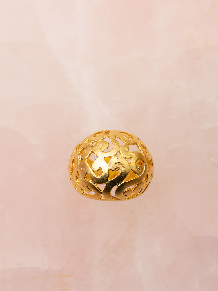 Scrolled Gold Bubble Ring – Taboo Fashion & Accessories